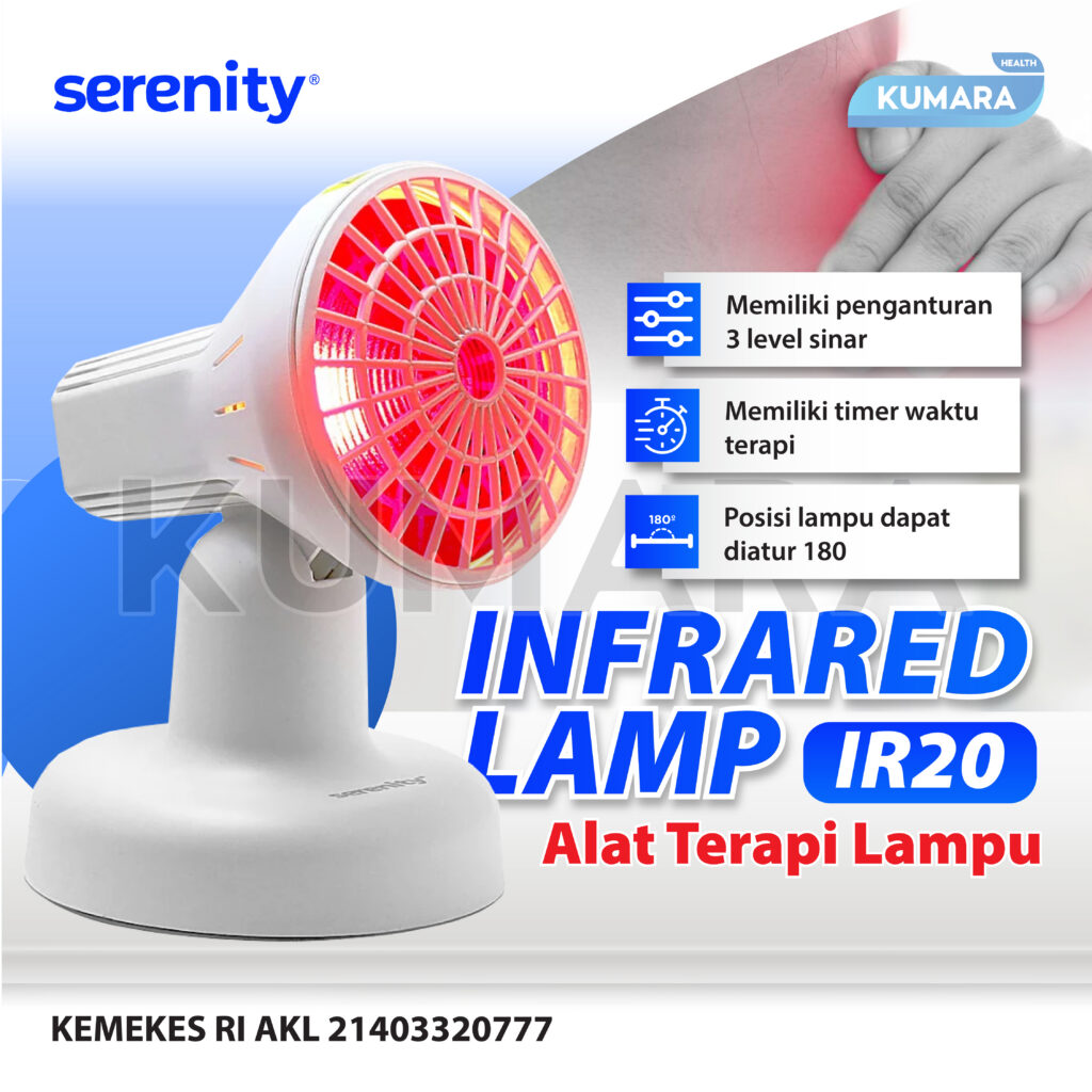 Serenity Lampu Infrared IR20 / Lampu Terapi Infrared 150W - Kumara Medical
