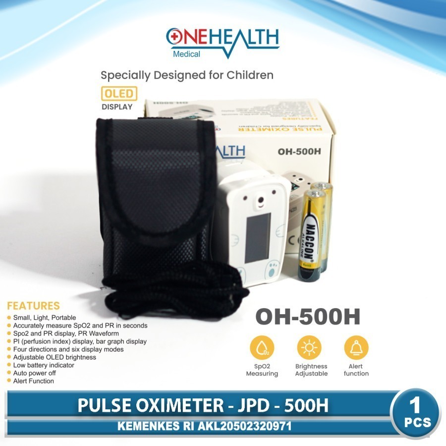 ONEHEALTH - Pulse Oxymeter Anak OH-500H / Pulse Oximeter Bayi dan Anak ...